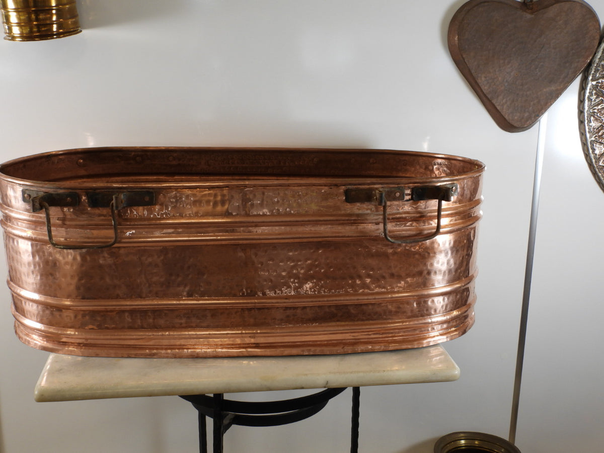 Large Handmade Oval Copper planter – Ali's Copper Shop