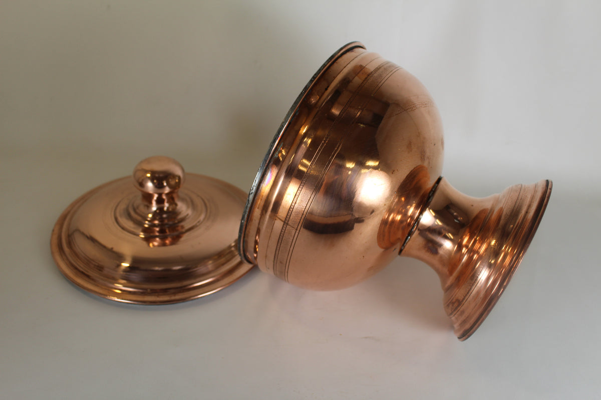 Copper Punch Bowl With Cover – Ali's Copper Shop