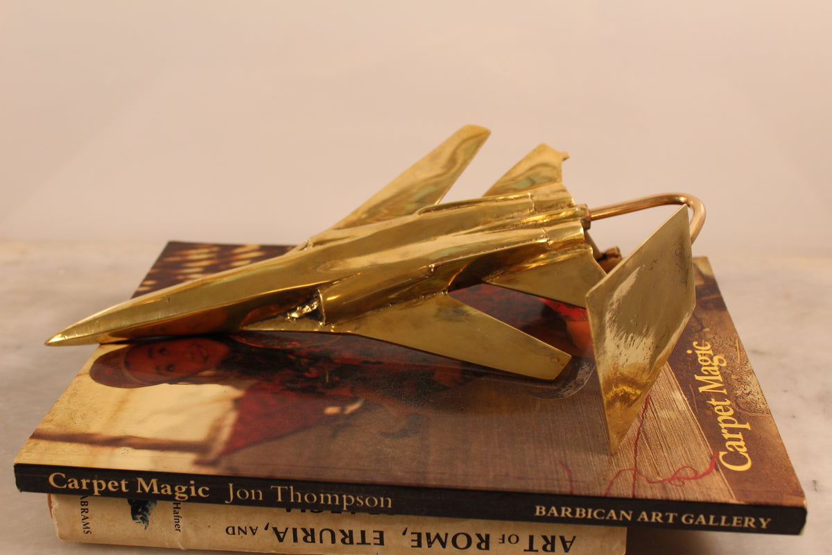 F-111 Brass model Military fighter plane. – Ali's Copper Shop