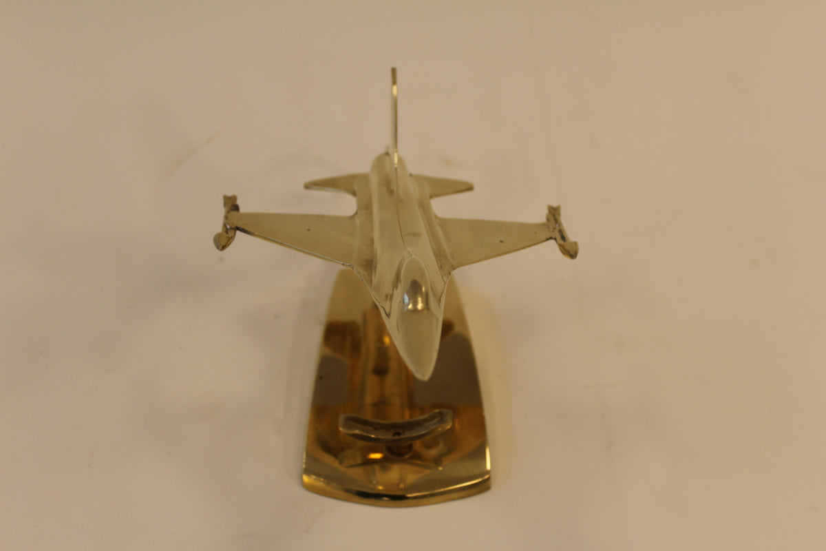 Brass F-16 Model Airplane – Ali's Copper Shop