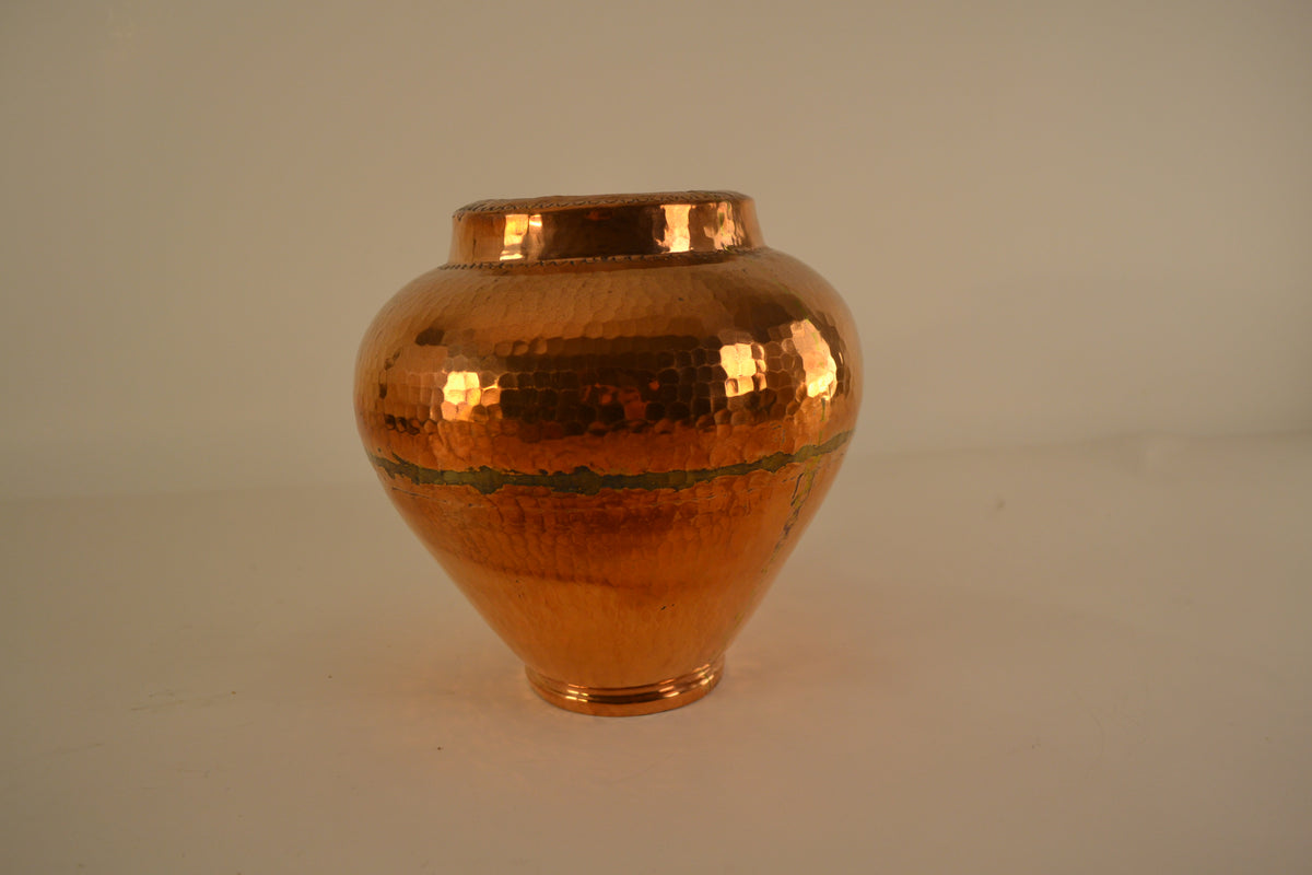 Globular body copper pot – Ali's Copper Shop