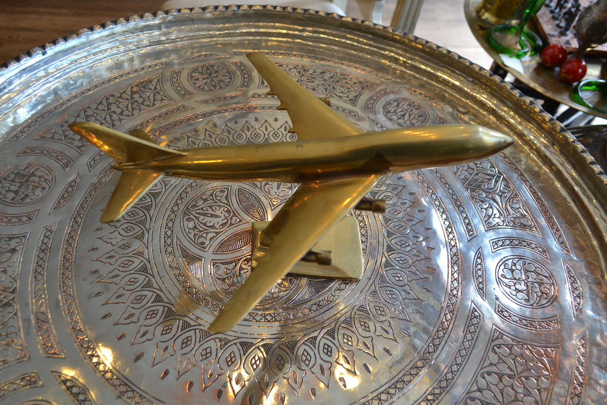Brass Model Boeing 747 Jet Airplane – Ali's Copper Shop