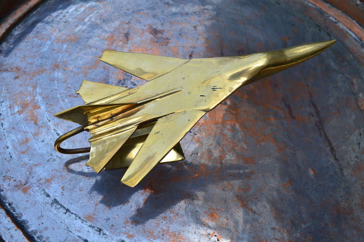 Brass F-111 Model Airplane – Ali's Copper Shop